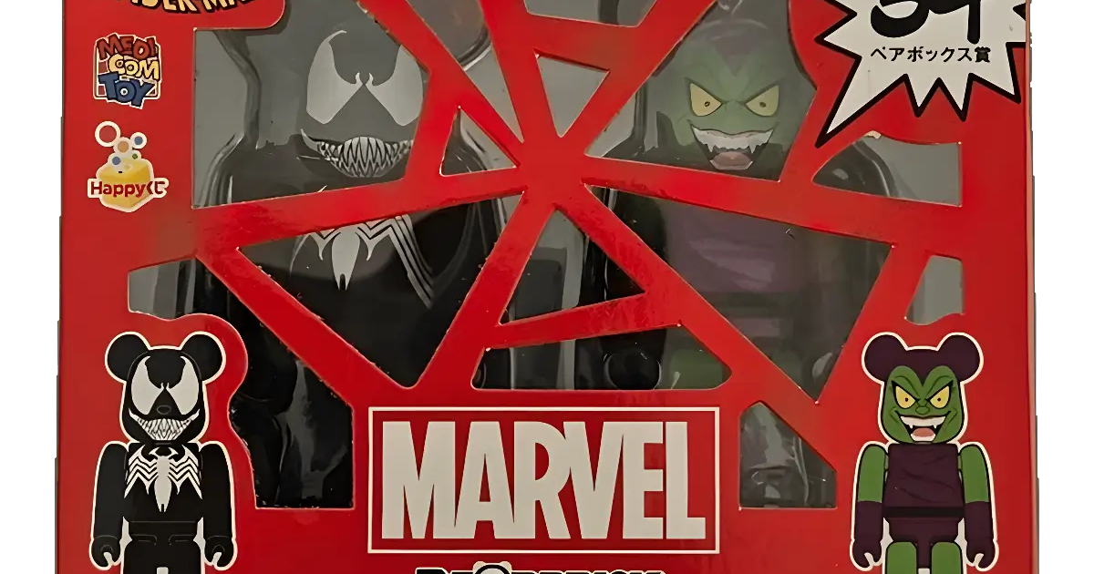BE@RBRICK MARVEL 2012 Venom & Green Goblin 100%