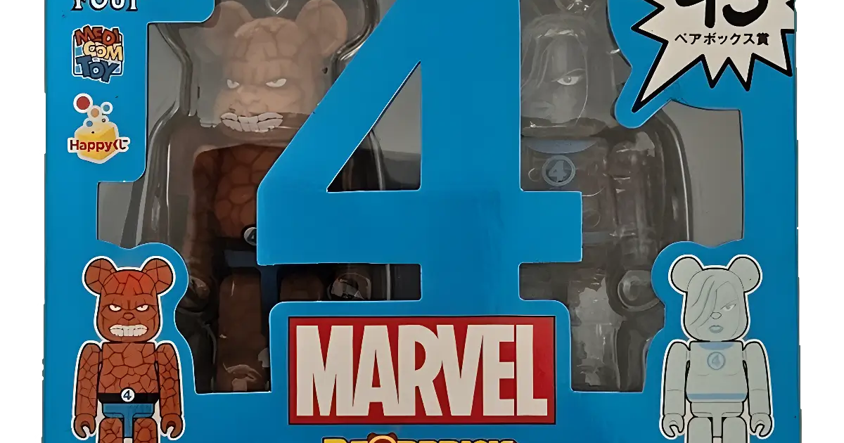 BE@RBRICK MARVEL 2012 "Thing & Invisible Woman" 100%
