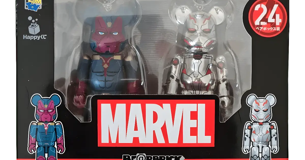 BE@RBRICK MARVEL 2021 Vision & Ultron 100% | MyBearBrick.de