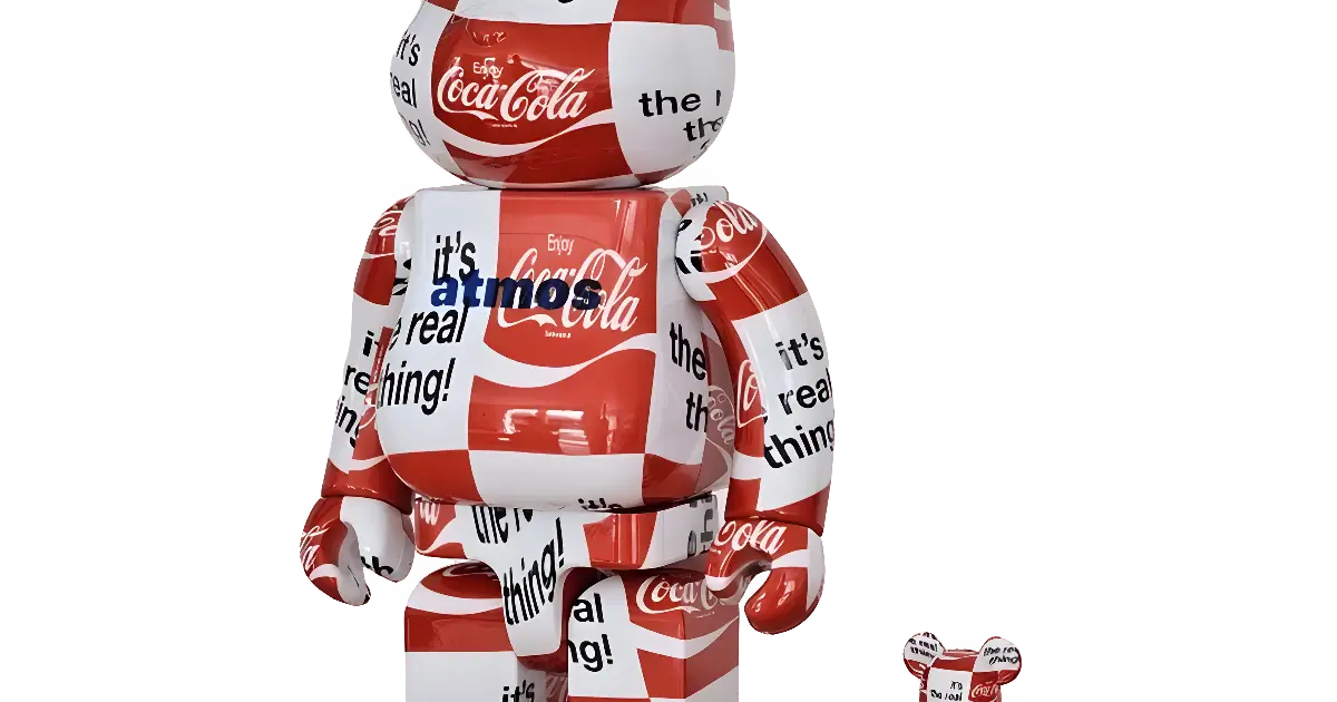 BE@RBRICK atmos × Coca-Cola Checkerboard 100%+400%
